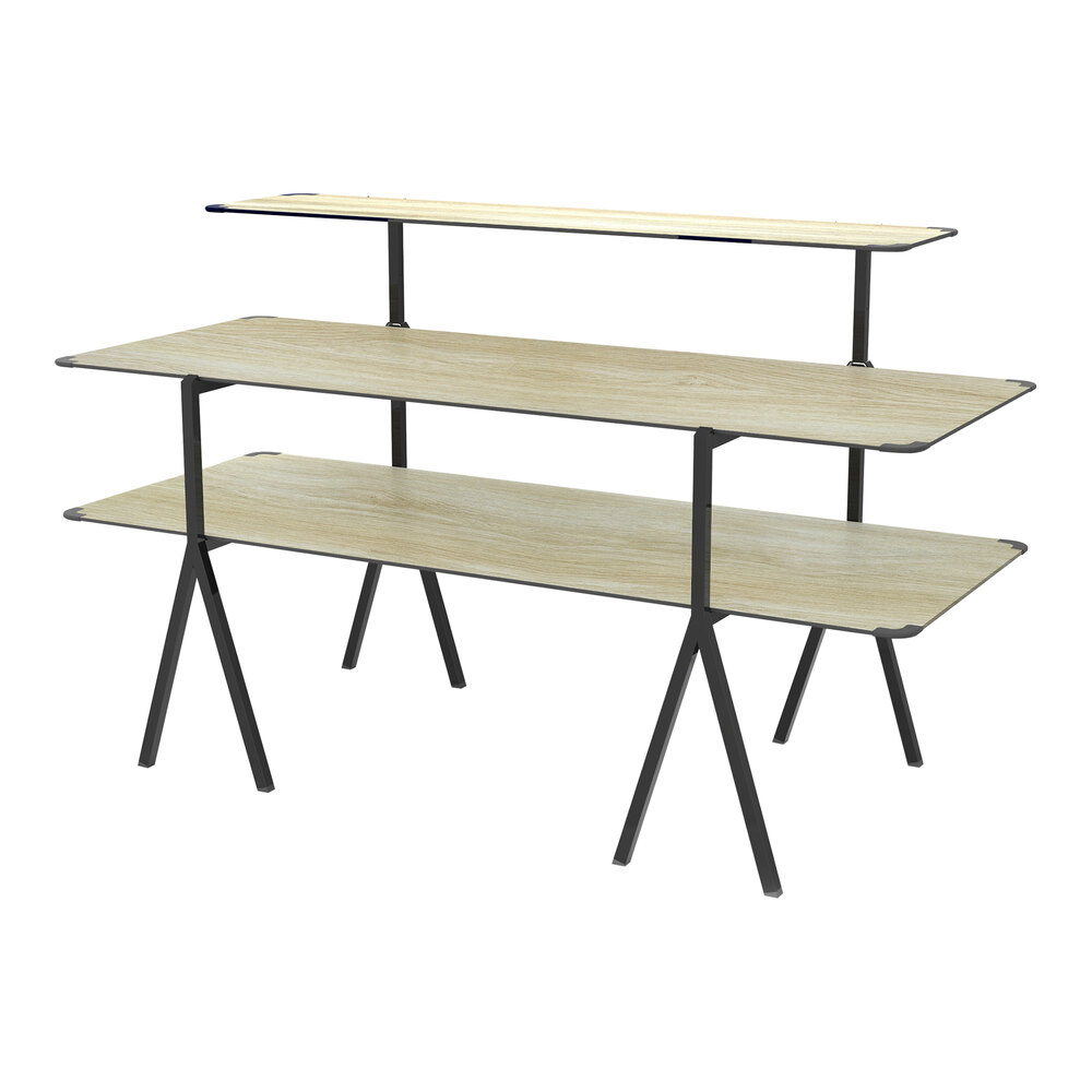 Rosseto Modulite 71" x 30" x 42 3/16" Three-Level Display Table with ...