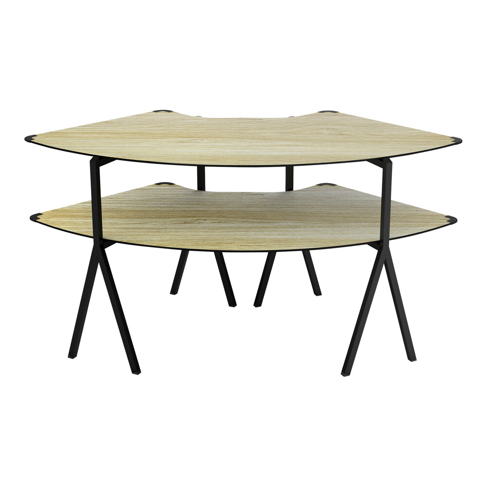 Rosseto Modulite 64 1/2" x 33 1/2" x 31 13/16" Two-Level Quarter Round ...