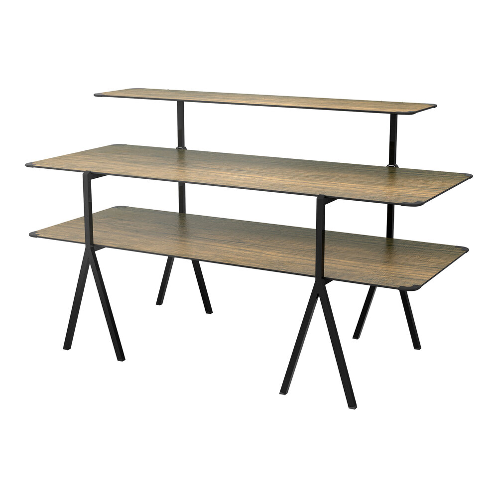 Rosseto Modulite 71" x 30" x 42 3/16" Three-Level Display Table with ...