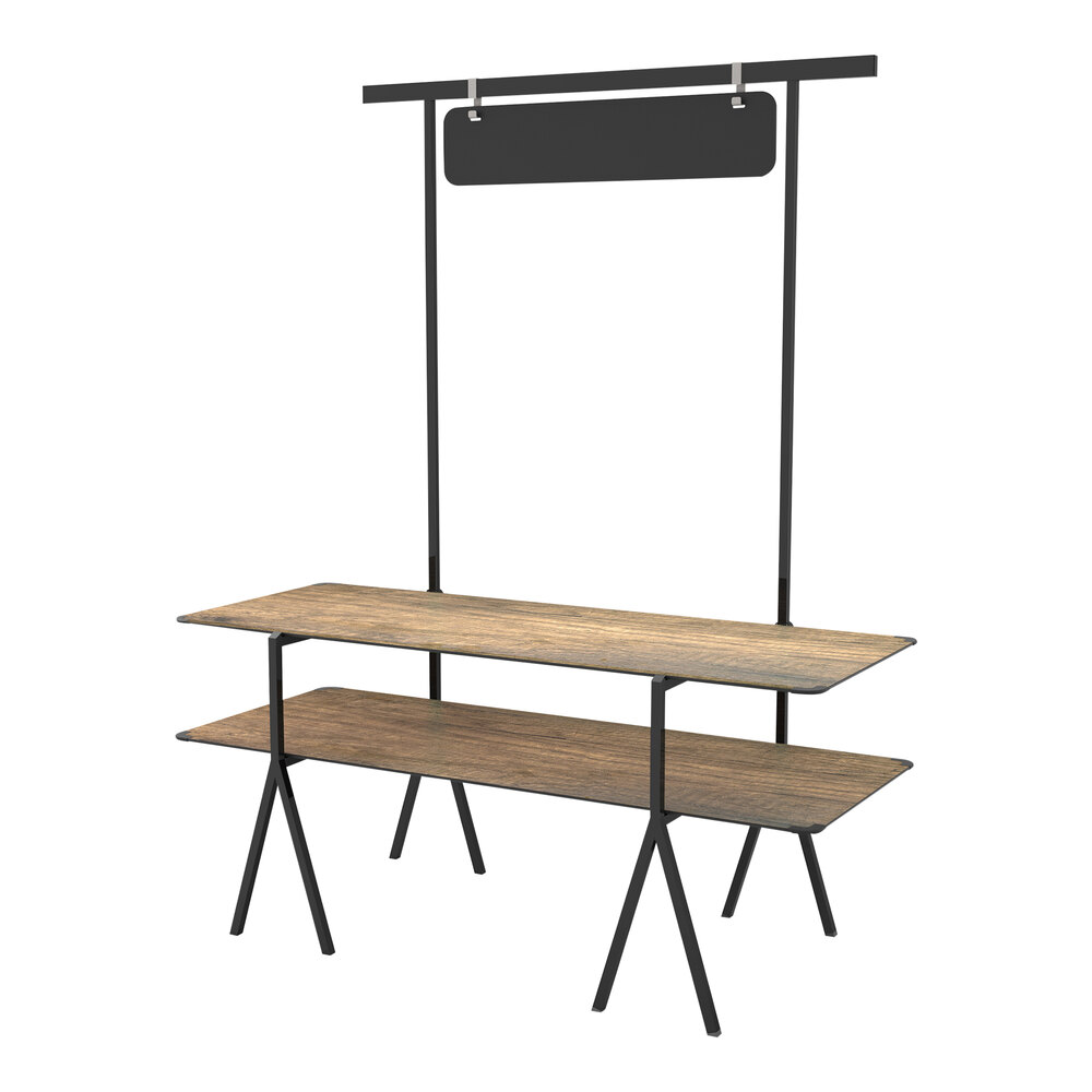 Rosseto Modulite 71" x 30" x 87 5/16" Two-Level Display Table with ...