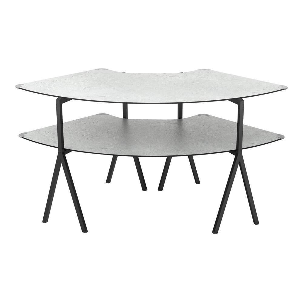 Rosseto Modulite 64 1/2" x 33 1/2" x 31 13/16" Two-Level Quarter Round ...