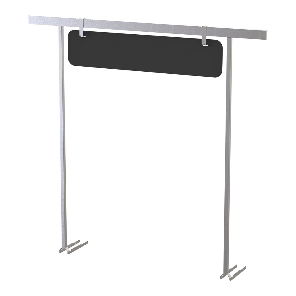 Rosseto Modulite MT-SSDFK 58 1/2" x 56 11/16" Stainless Steel Frame Chalkboard Sign for MT ...