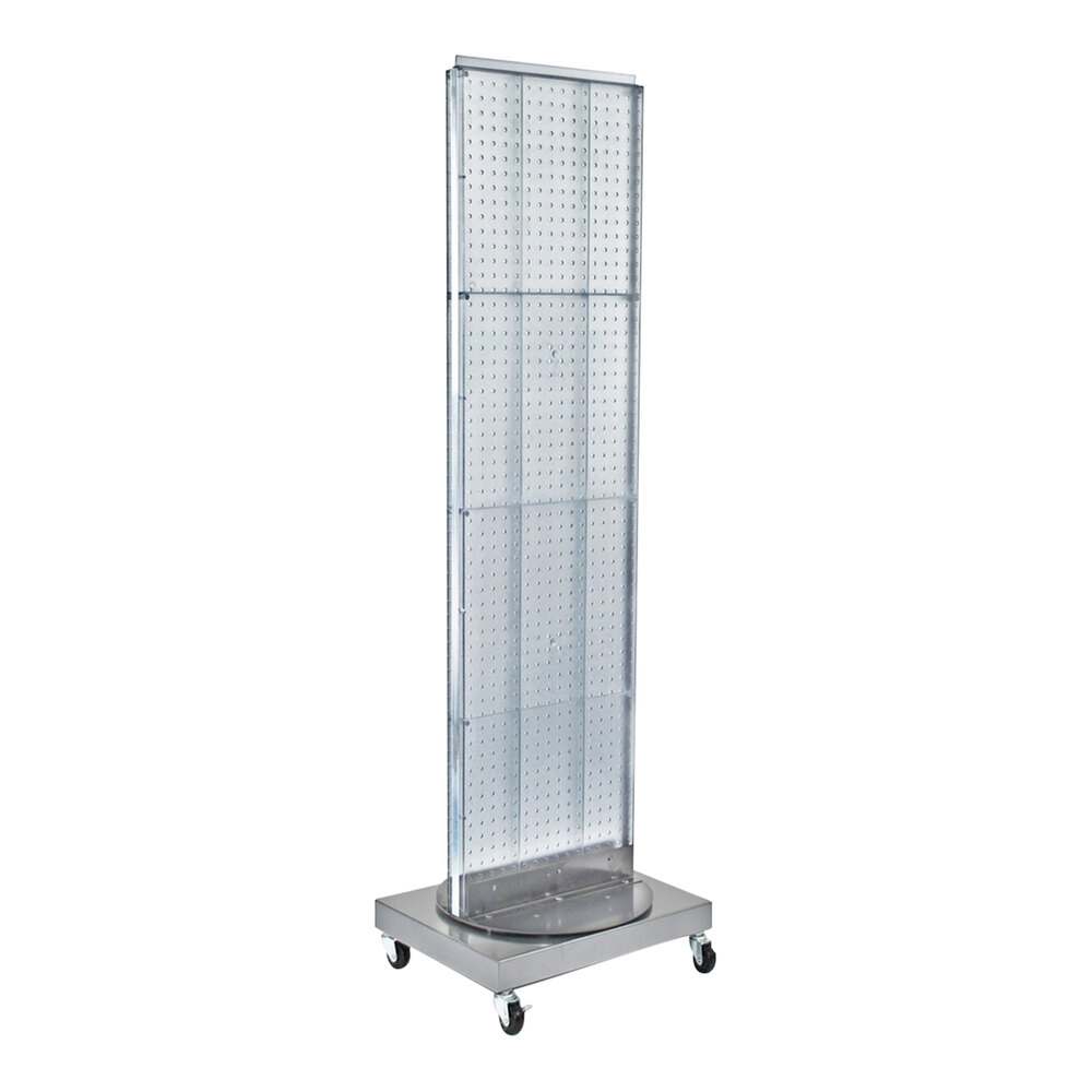 Azar Displays 20" x 16" x 66 13/16" Clear High-Impact Styrene 2-Sided ...