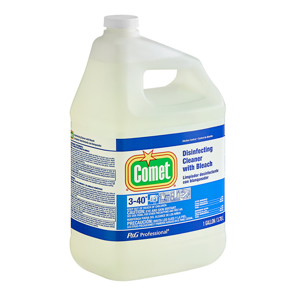 Comet 30250 Closed Loop Disinfecting Cleaner with Bleach 1 Gallon - 3/Case