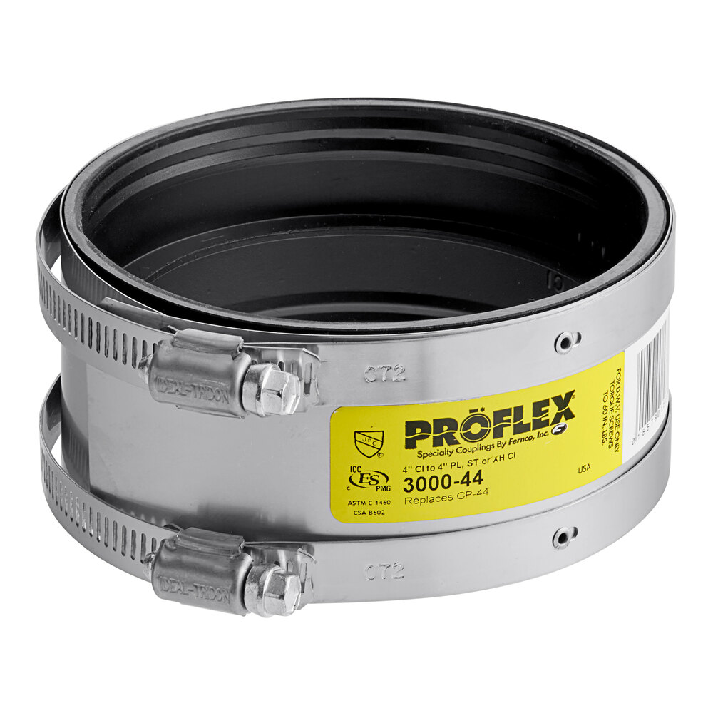 Fernco® Proflex 3000-44 4" x 4" Neoprene Coupling
