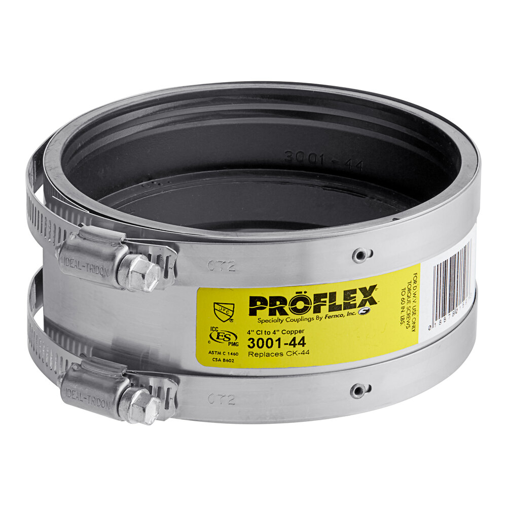 Fernco® Proflex 3001-44 4" x 4" Neoprene Coupling