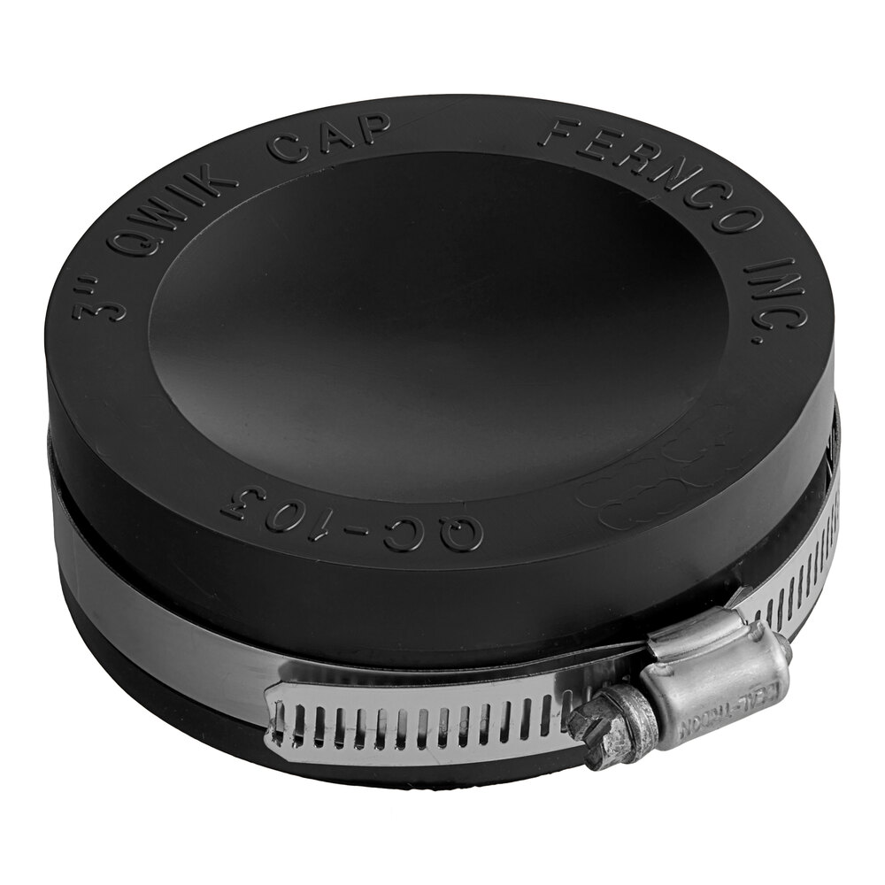Fernco® Qwik Caps QC-103 3" Flexible PVC Pipe Cap