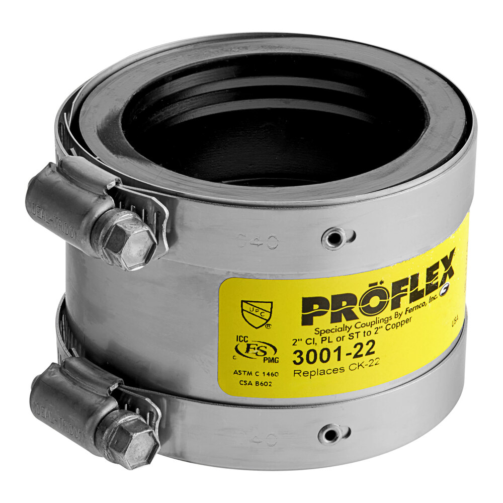 Fernco® Proflex 3001-22 2" x 2" Neoprene Coupling