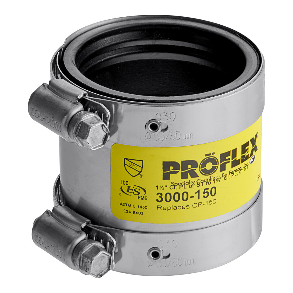 Fernco® Proflex 3000-150 1 1/2" x 1 1/2" Neoprene Coupling