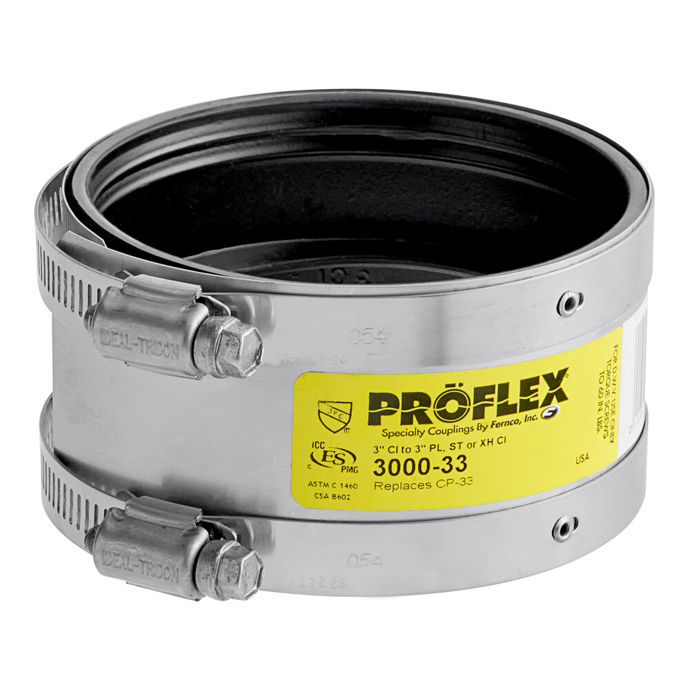 Fernco® Proflex 3000-33 3" x 3" Neoprene Coupling