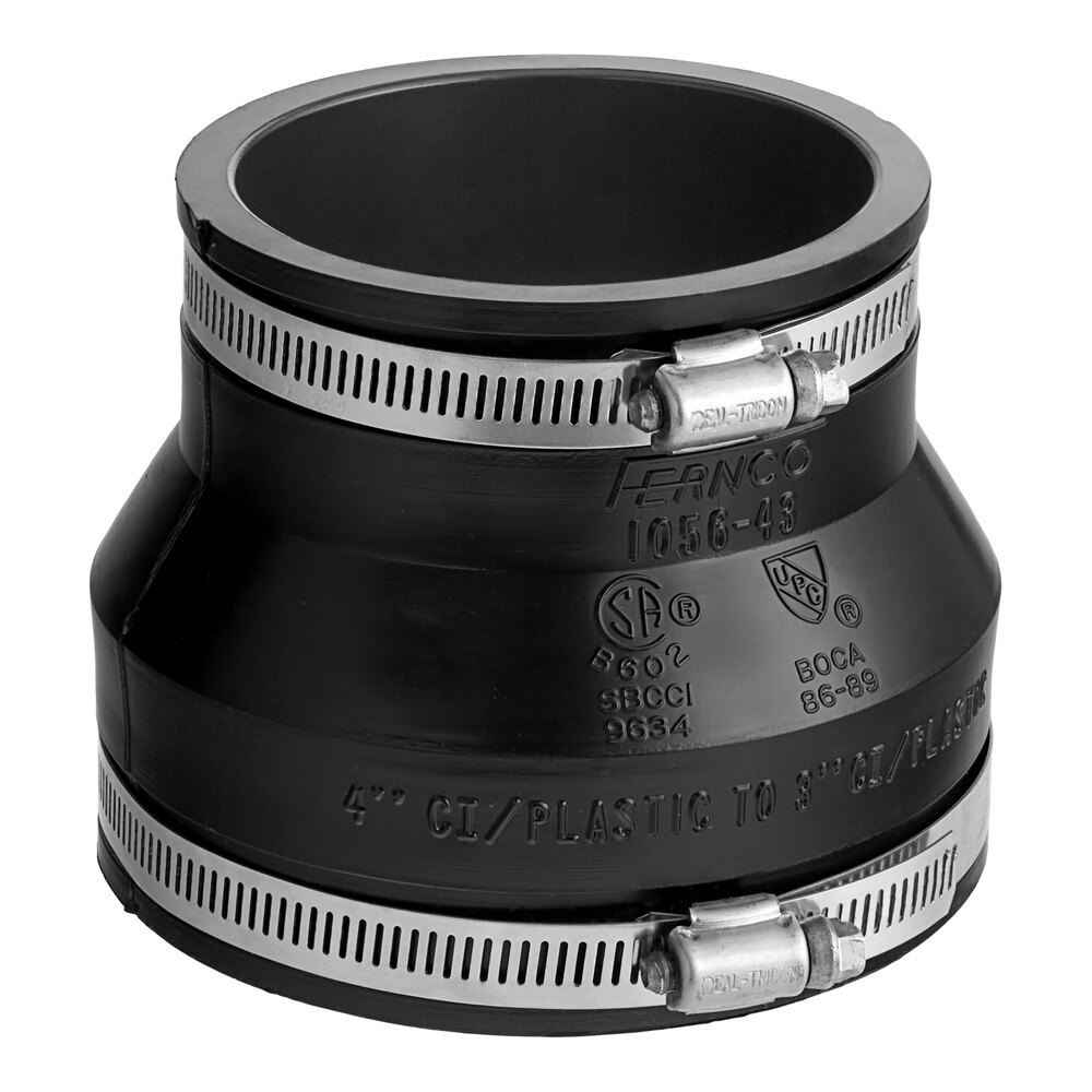 Fernco® 1056-43 4" x 3" Flexible PVC Coupling