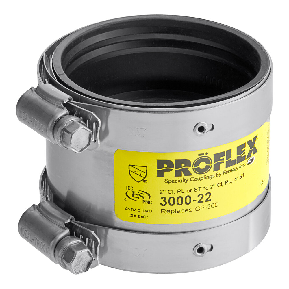 Fernco® Proflex 3000-22 2" x 2" Neoprene Coupling