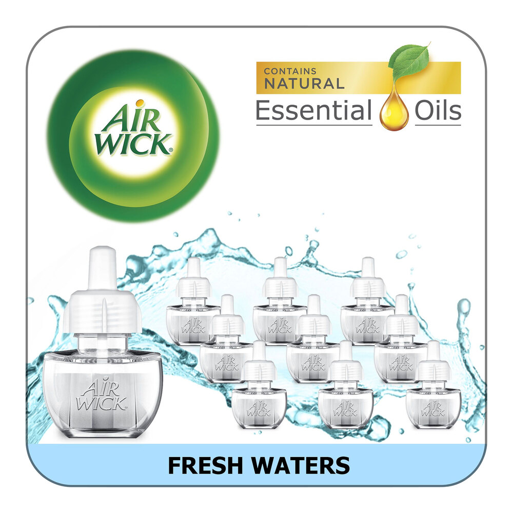 Air Wick RAC01920CT Fresh Waters Scented Oil Fragrance Diffuser Refill ...