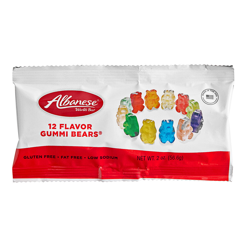 Albanese 12-Flavor Gummi Bears 2 oz. - 12/Pack