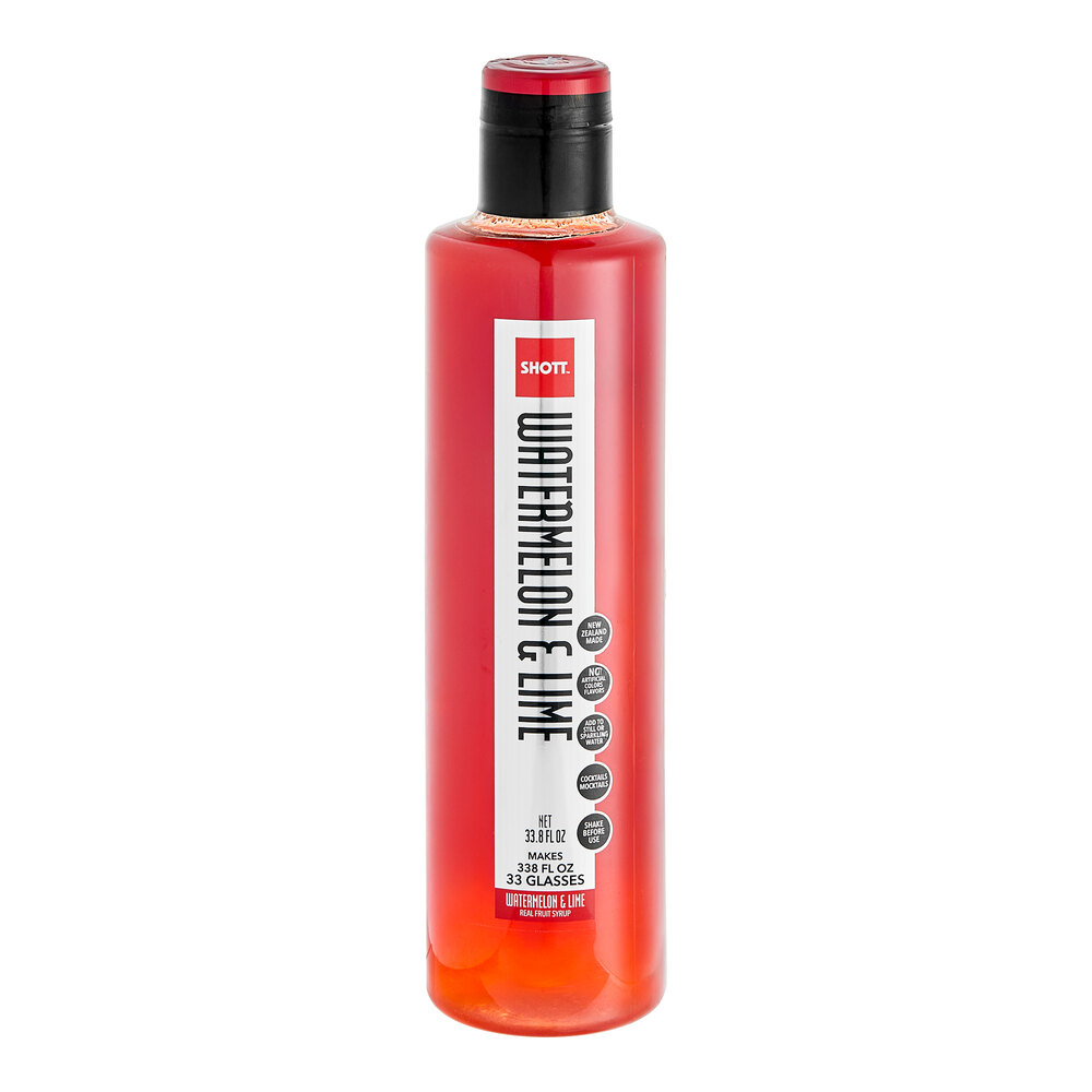 SHOTT Watermelon and Lime Real Fruit Flavoring Syrup 1 Liter - 6/Case