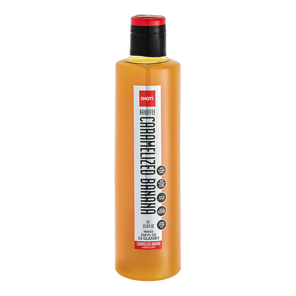SHOTT Caramelized Banana Real Fruit Concentrated Flavoring Syrup 1 ...