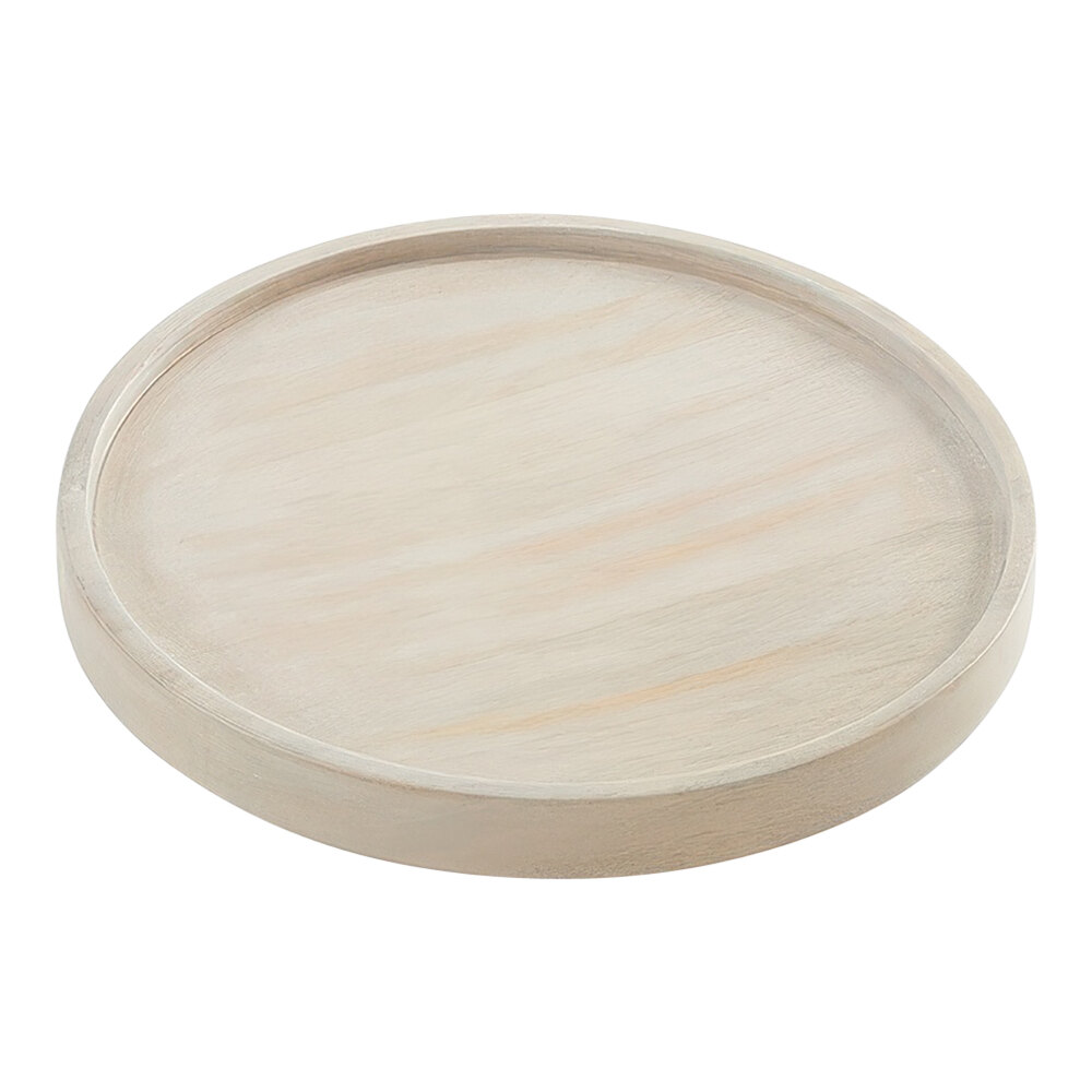 American Metalcraft Hampton Collection 9" Sun-Bleached Mango Wood Plate ...