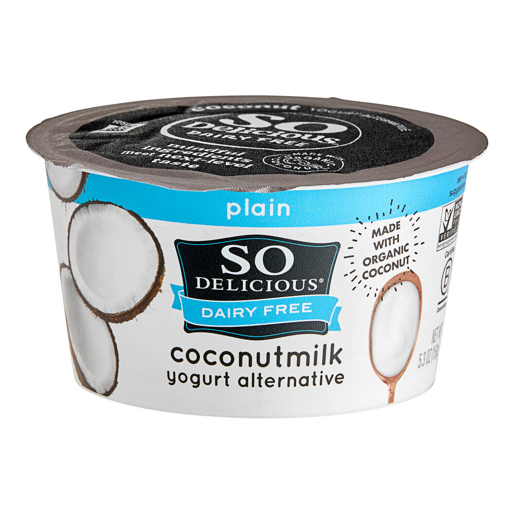 So Delicious Dairy-Free Plain Coconut Milk Yogurt Alternative 5.3 oz ...