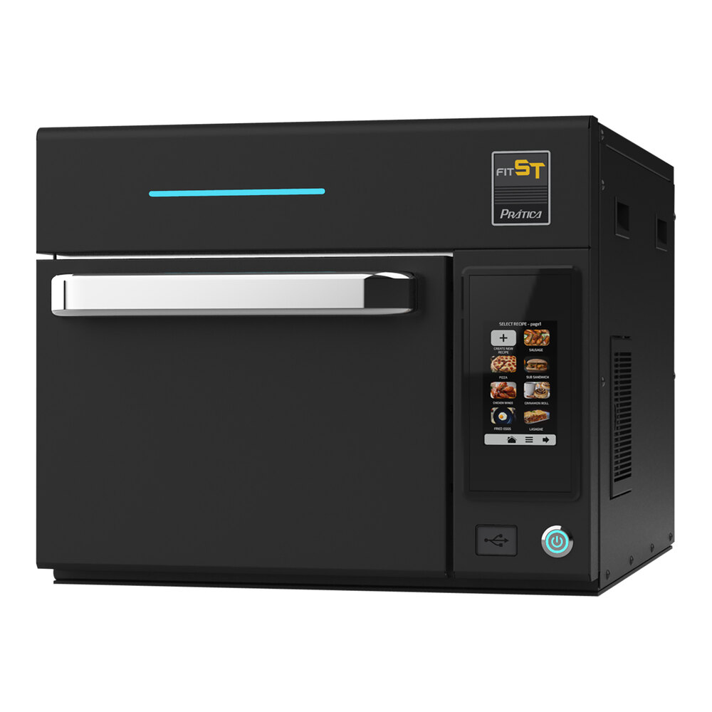 Pratica 990188 Fit ST Electric Ventless Black Stainless Steel High ...