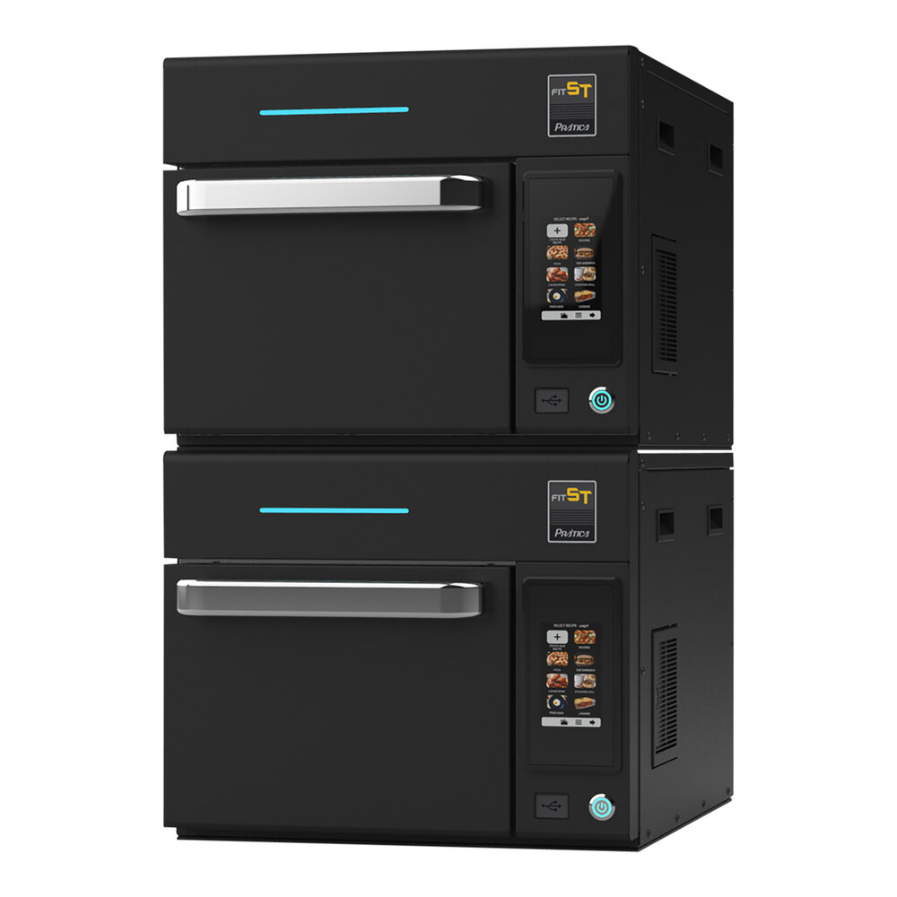 Pratica 990188-DBL Fit ST Electric Ventless Black Stainless Steel ...