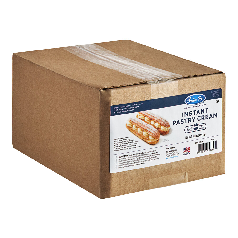 Satin Ice Instant Pastry Cream Powder 10 lb.