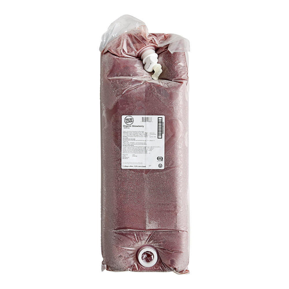 Fresh Blends Organic Strawberry Beverage Base for FreshBlender Beverage ...