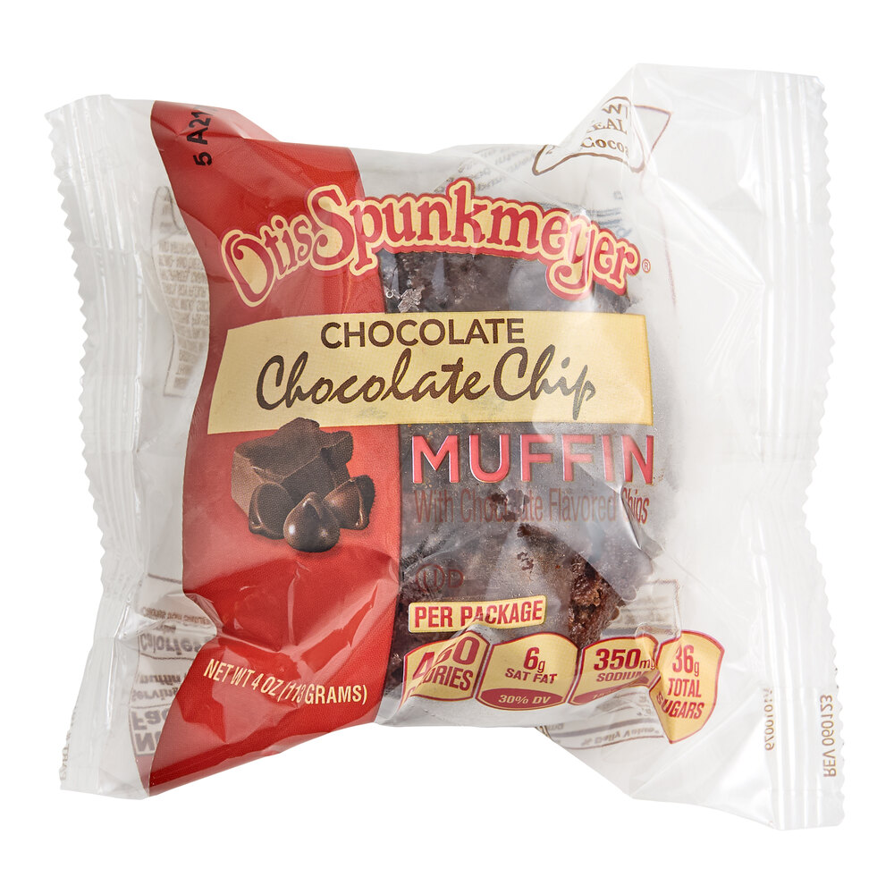 Otis Spunkmeyer Individually Wrapped Double Chocolate Muffin 4 oz. - 48 ...