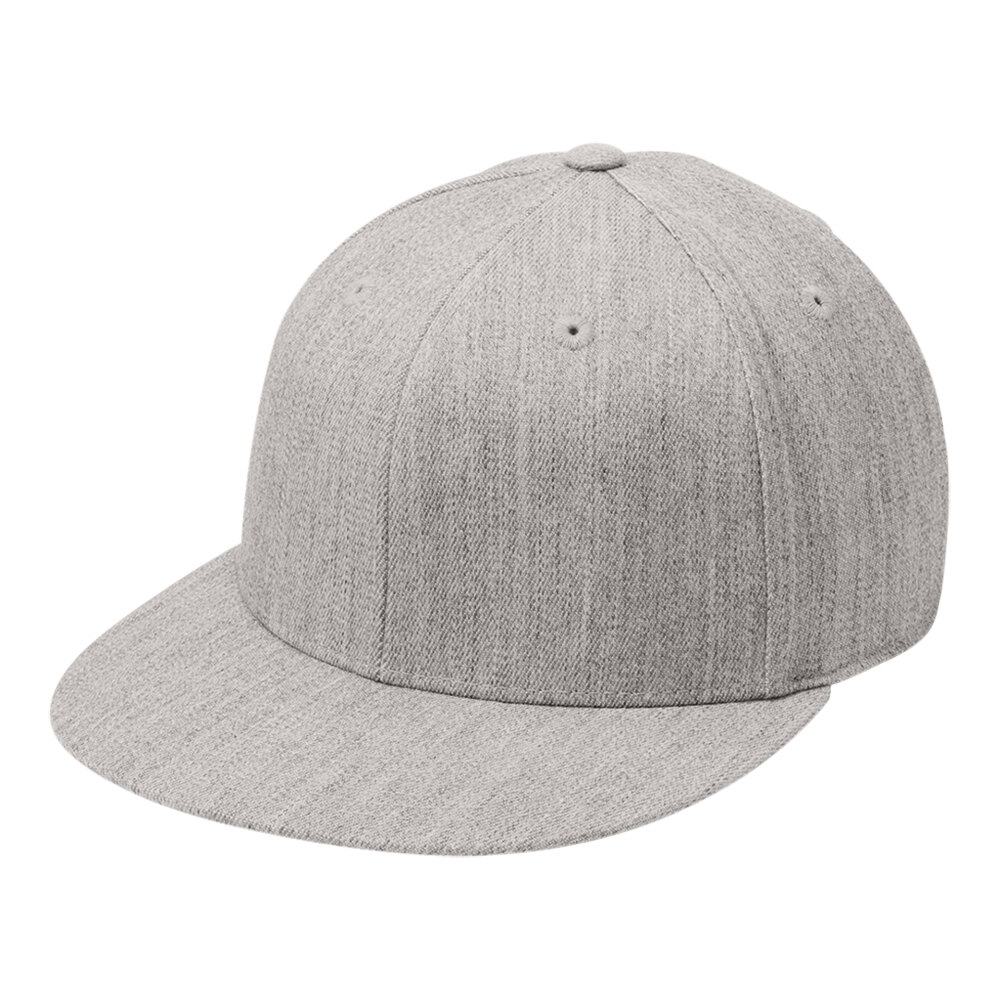 Port Authority Flexfit 210 C808 Small / Medium Heather Gray 5-Panel ...