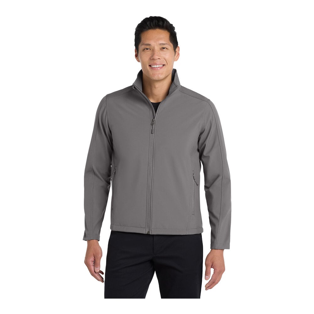 Port Authority J317 Unisex Customizable Deep Smoke Core Soft Shell ...
