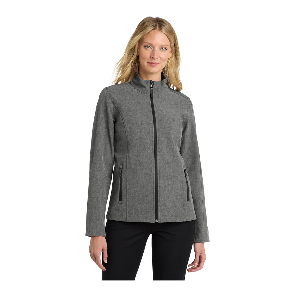 Port Authority L317 Women's Customizable Pearl Gray Heather Core Soft ...