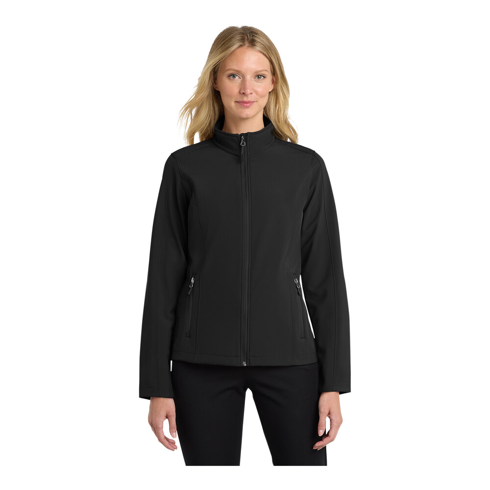 Port Authority L317 Women's Customizable Black Core Soft Shell Jacket - 2X