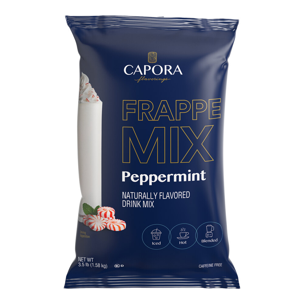 Capora Peppermint Frappe Mix 3.5 lb. - 5/Case