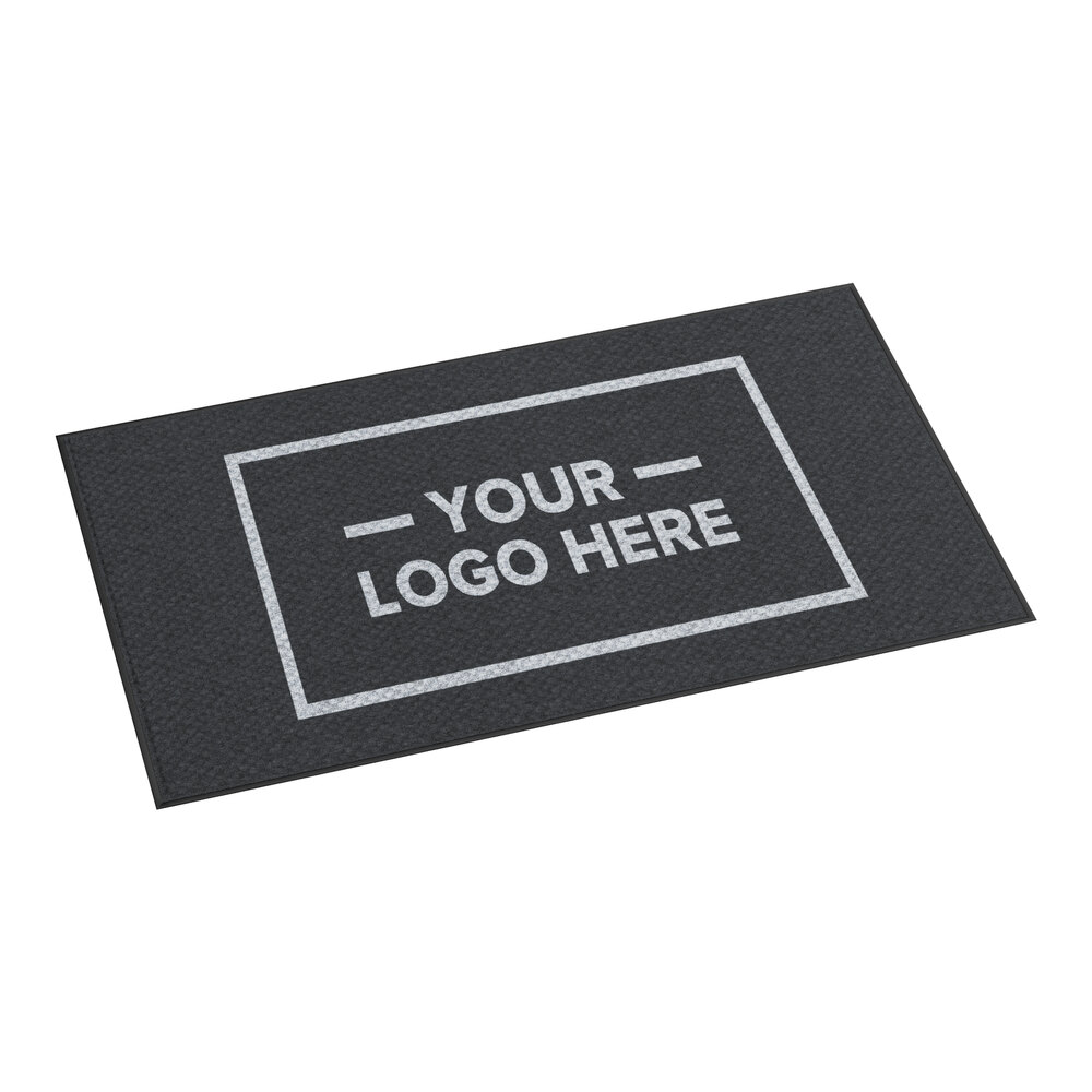Lavex 3' x 5' Customizable Upscale Berber Indoor / Outdoor Entrance Mat ...
