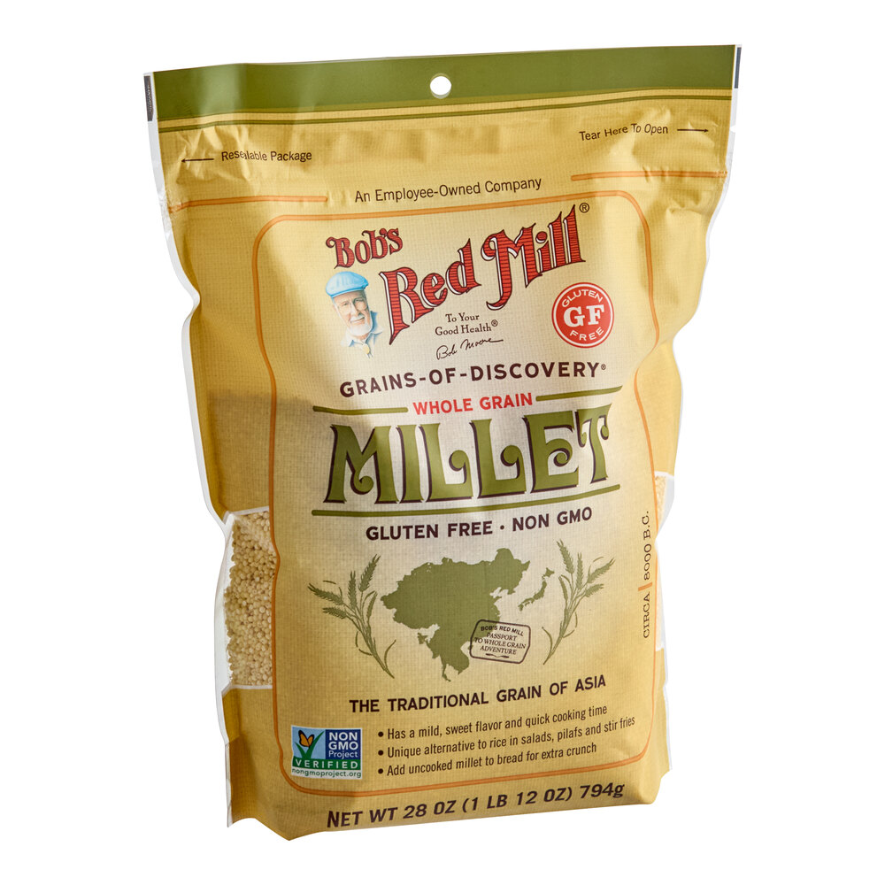 Bob's Red Mill Whole Grain Millet 28 oz. - 4/Case