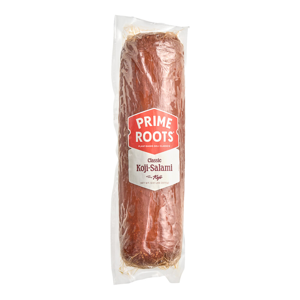 Prime Roots Vegan Koji-Salami Deli Stick 5.01 lb. - 2/Case