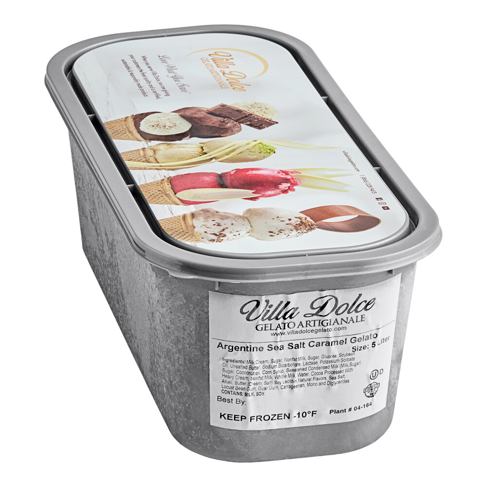 Villa Dolce Argentine Salted Dulce de Leche Gelato with Chocolate ...