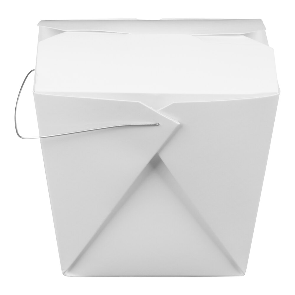 Fold-Pak 64WHWHITEM 64 oz. White Chinese / Asian Paper Take-Out ...