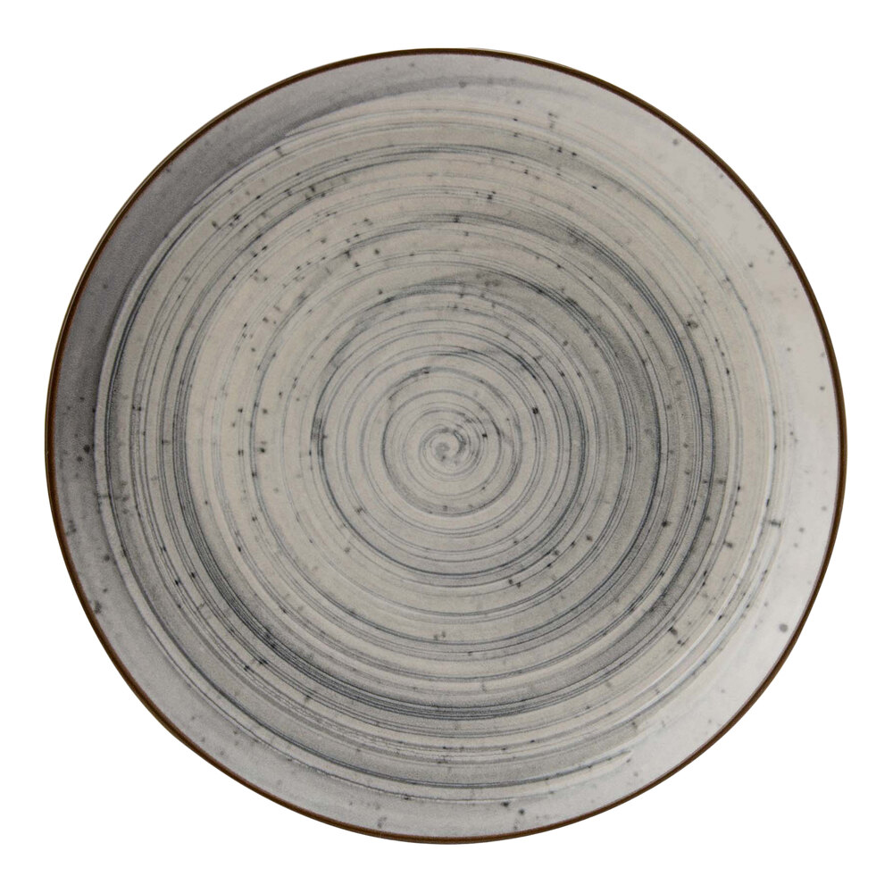 Cosy & Trendy Sintra 10 1/4" Dusty Blue Stoneware Coupe Plate - 12/Case