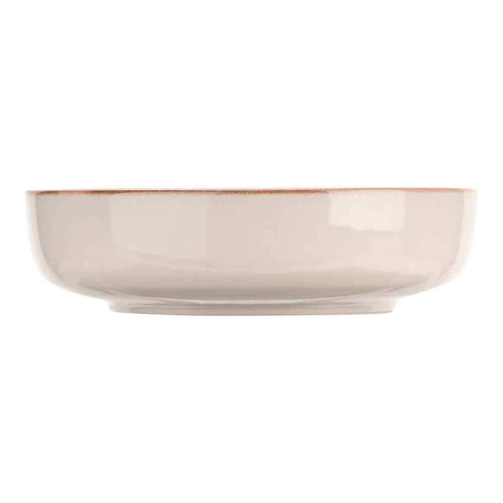 Cosy & Trendy Baltic Vanilla 28 oz. White Stoneware Bowl - 6/Case