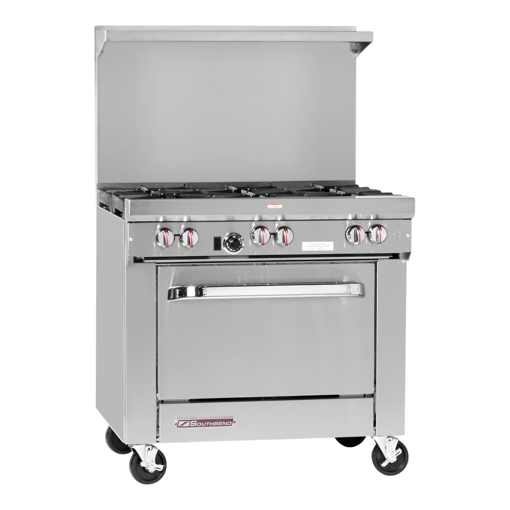 Southbend S36A S-Series 36" Natural Gas 6-Burner Range with Convection ...