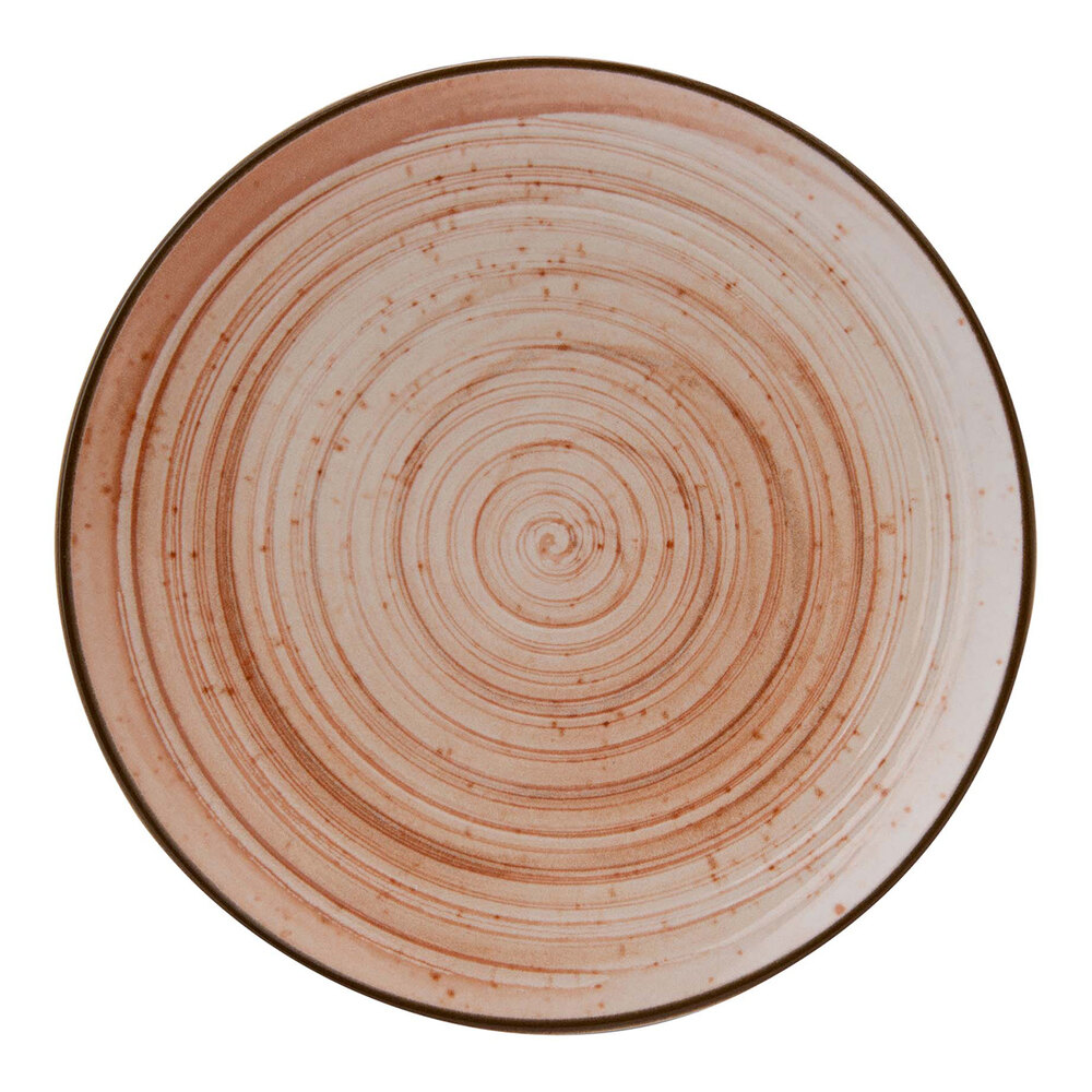 Cosy & Trendy Sintra 8" Terracotta Stoneware Coupe Plate - 12/Case