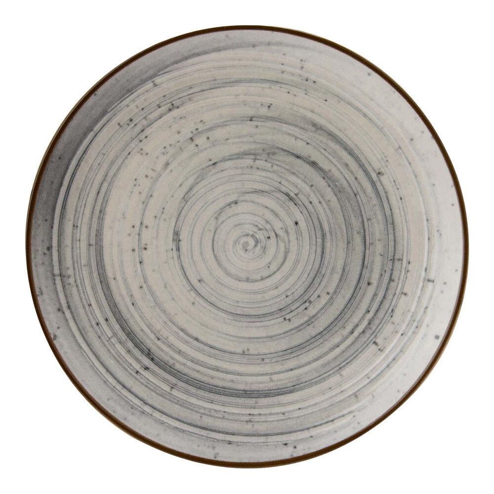 Cosy & Trendy Sintra 8" Dusty Blue Stoneware Coupe Plate - 12/Case