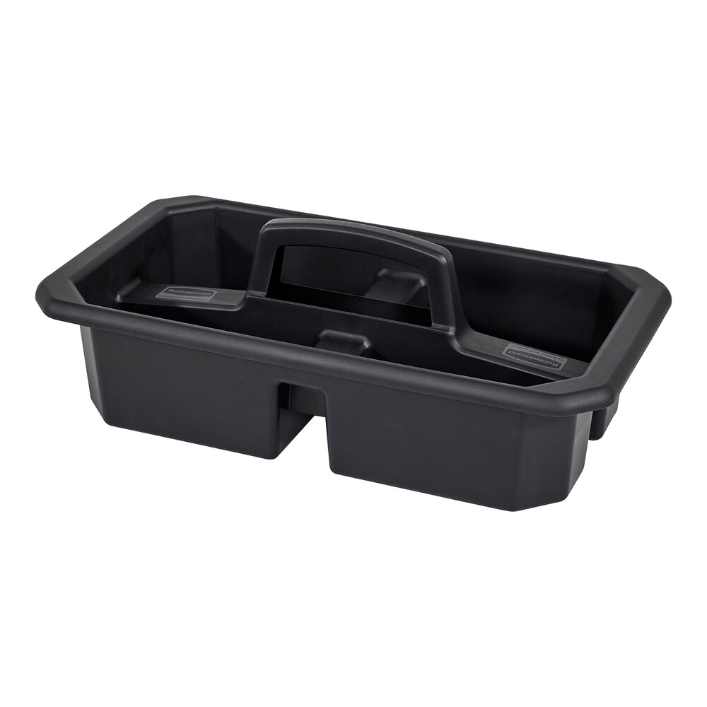 Rubbermaid® 2202586 Black Divided Cleaning Caddy for Rubbermaid ...