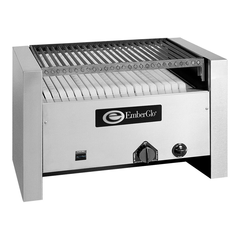 EmberGlo 5010102 25C 26" Natural Gas Open Hearth Open Front Countertop ...