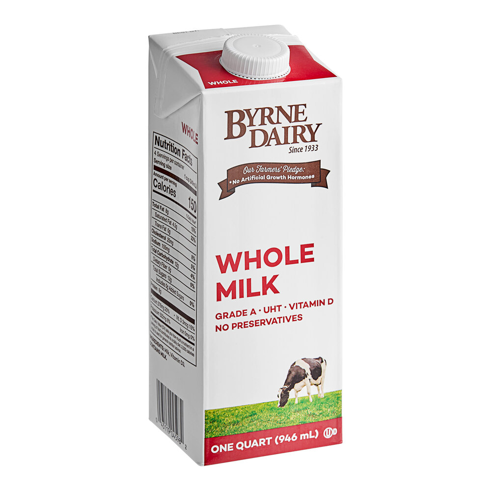 Bryne Aseptic Whole Milk (32 fl. oz., 12/Case)