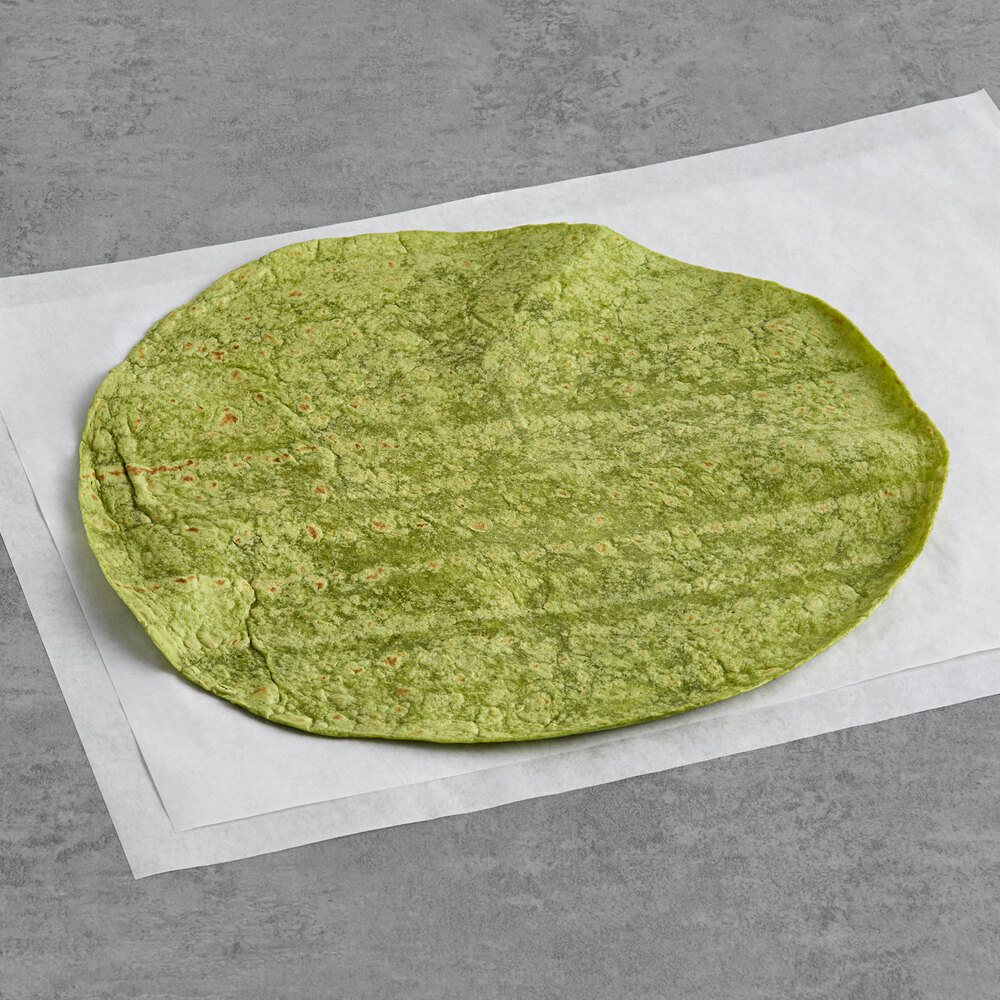 Celia's Spinach Flour Tortilla 12" - 72/Case