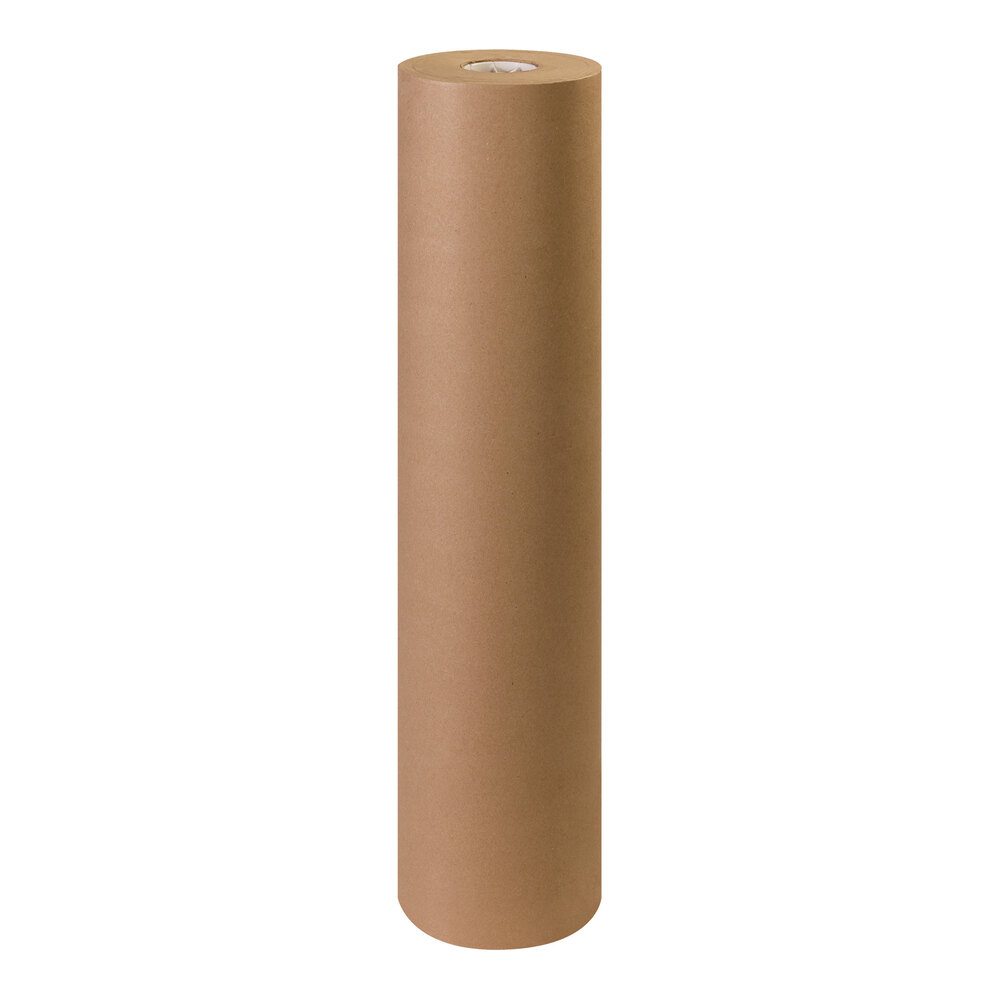 Lavex 40" x 600' 60 lb. Natural Kraft Void Fill Packing Paper Roll