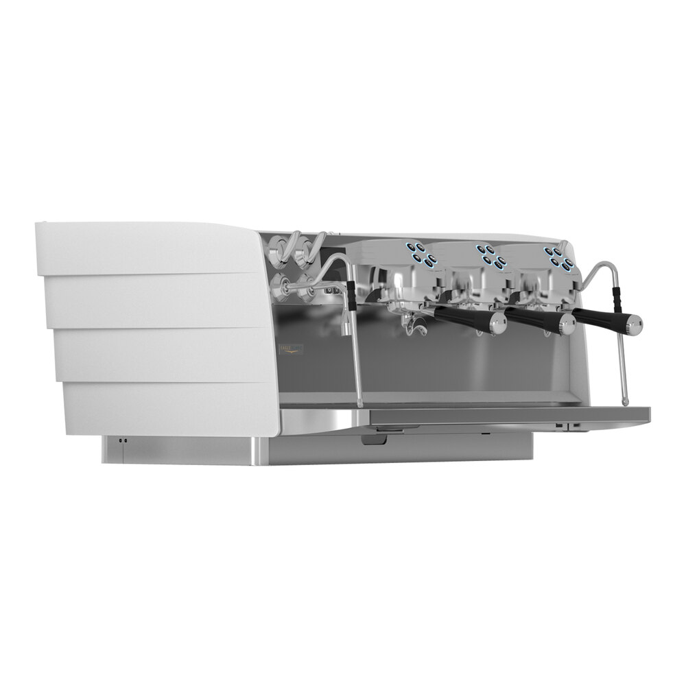 Victoria Arduino Eagle Tempo Matte White Three Group Automatic Espresso ...