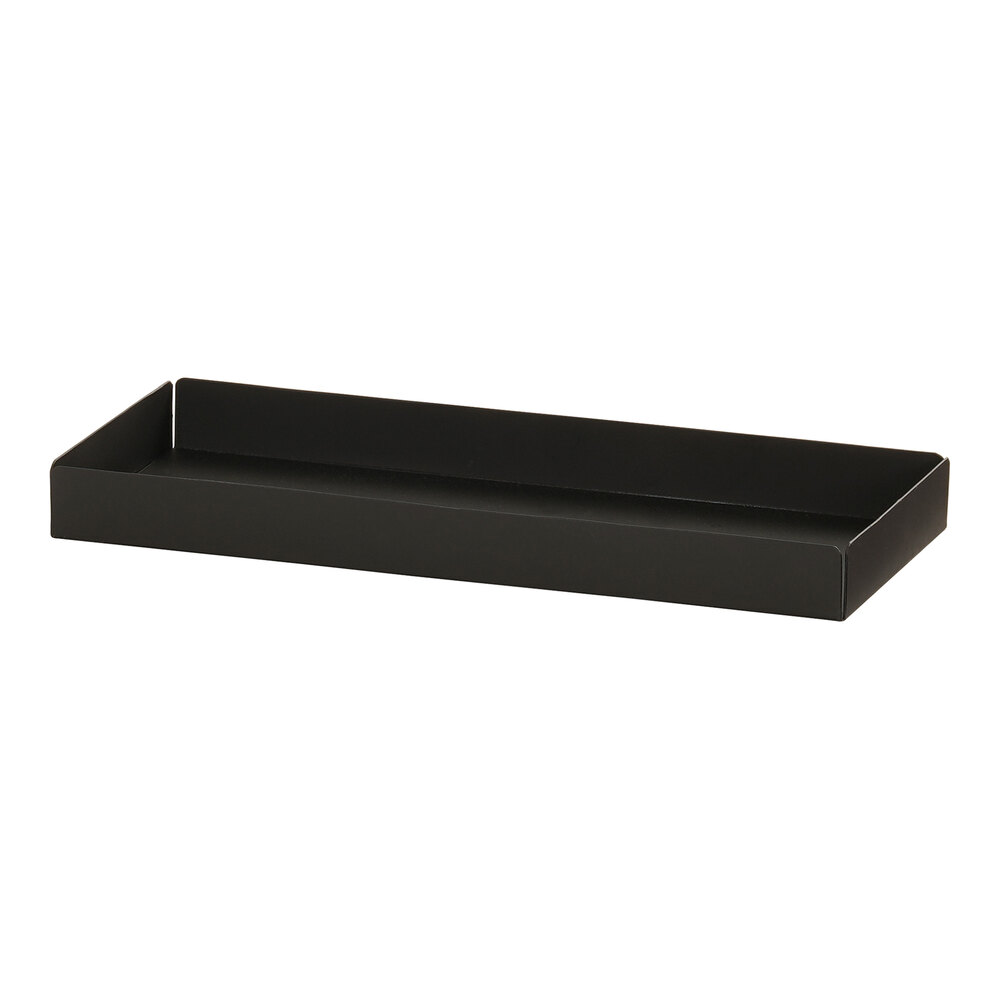 Cal-Mil Onyx 11 1/4" x 4 1/2" x 1" Black Rectangular Metal Modular ...
