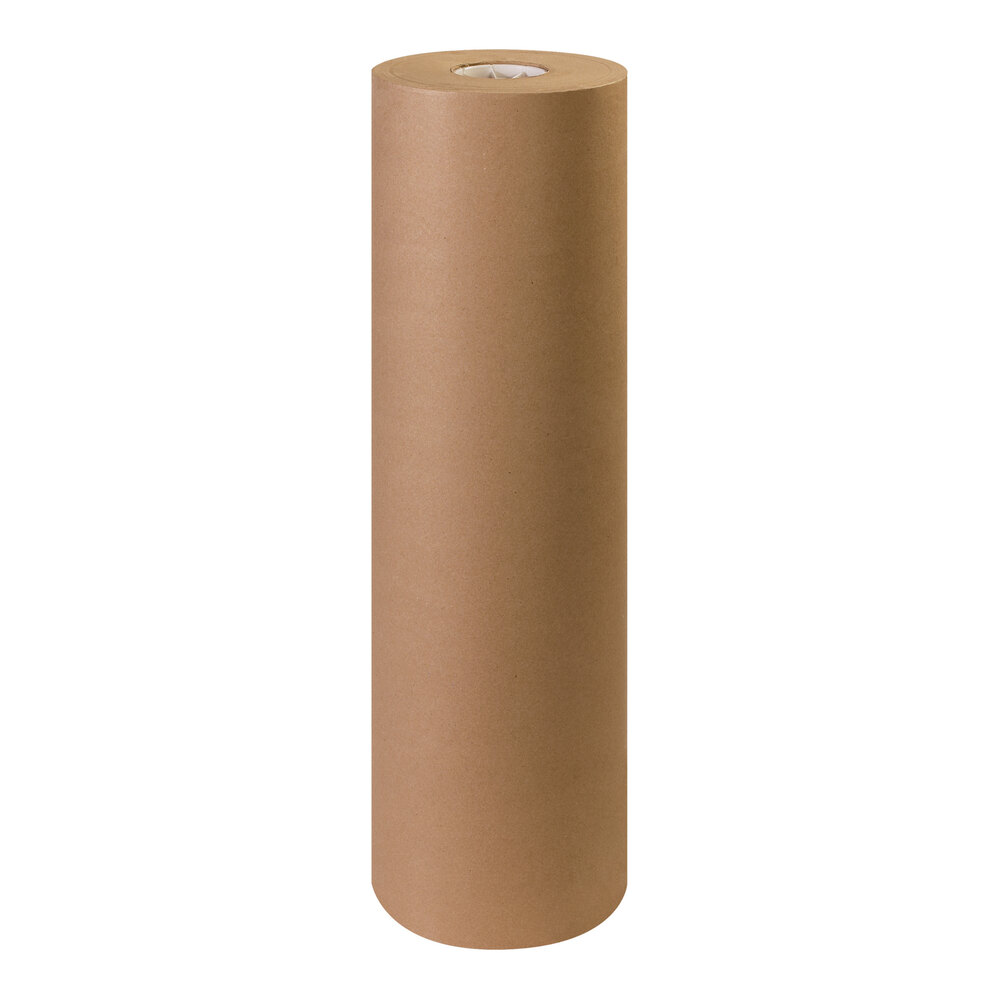 Lavex 30" x 475' 75 lb. Natural Kraft Void Fill Packing Paper Roll